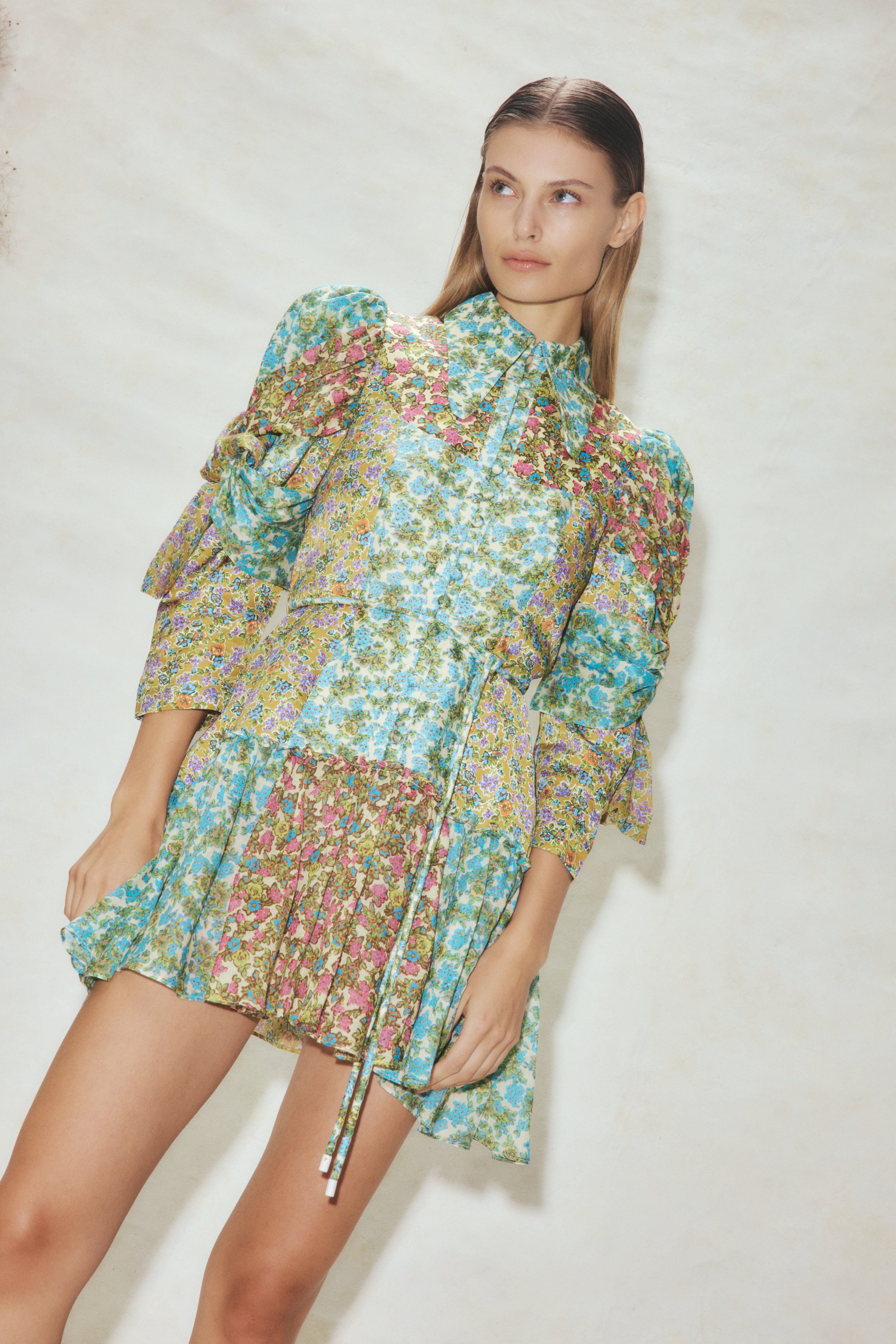 MIRABELLA SPLICED MINI DRESS – ALEMAIS