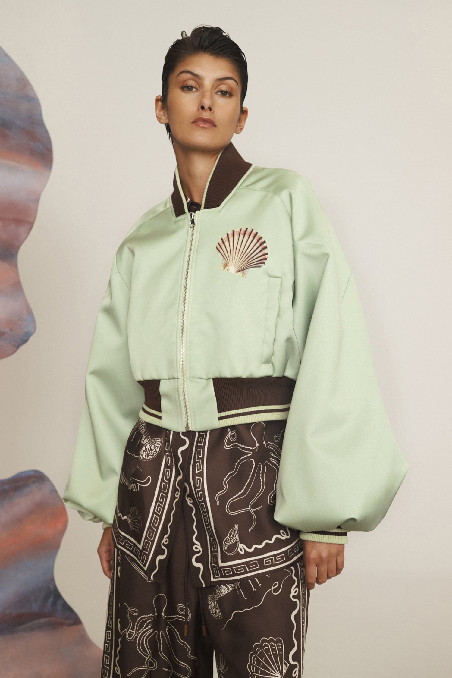 OPAL MINT BOMBER JACKET – ALEMAIS