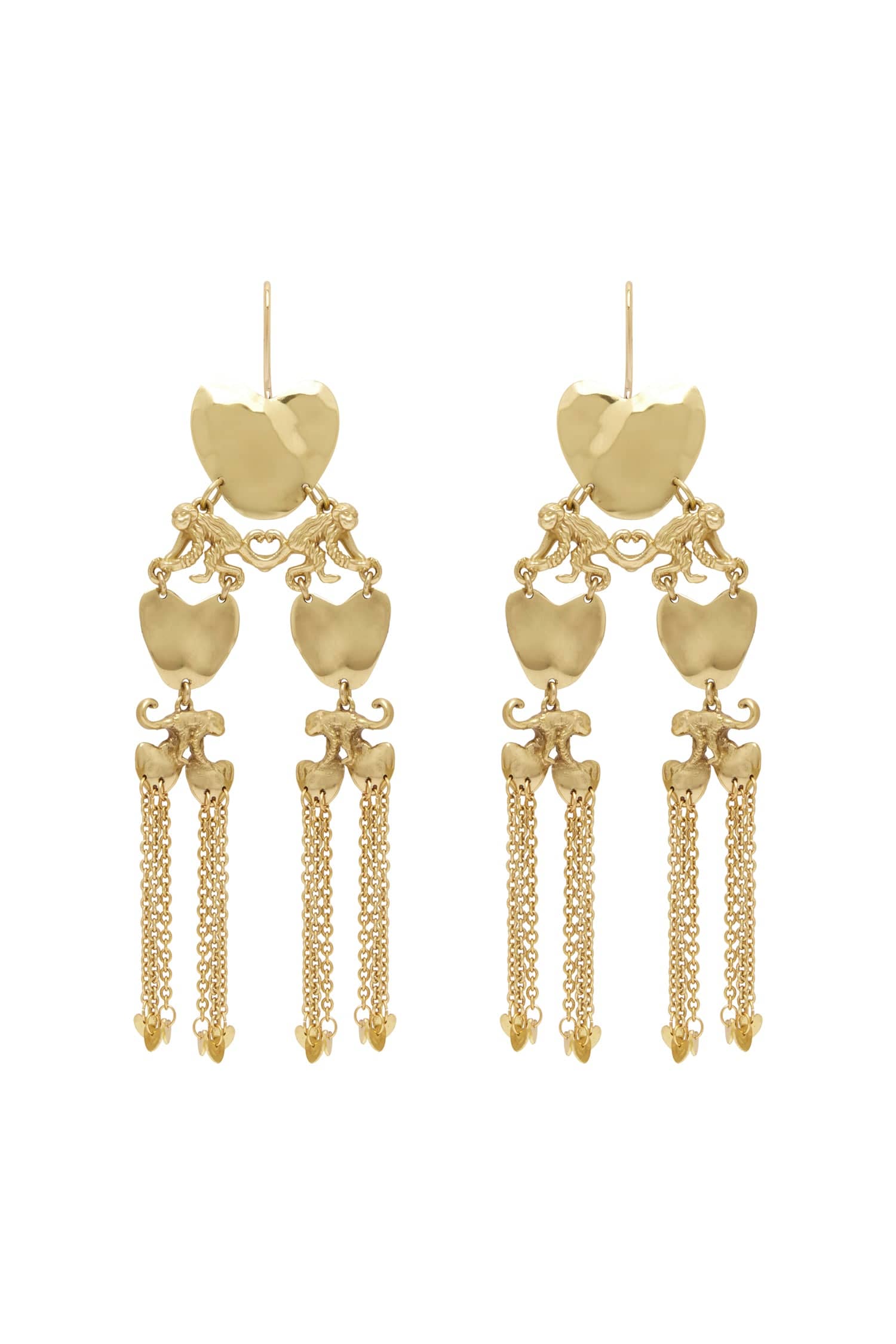 JEM HEART MONKEY DROP EARRINGS – ALEMAIS